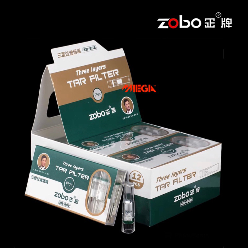 【MEGA】免運 Zobo濾嘴 煙濾嘴 煙嘴 三重循環過濾 香菸濾嘴 微孔奈米珠 纖維棉 8mm 煙嘴 拋棄式濾嘴 | 蝦皮購物