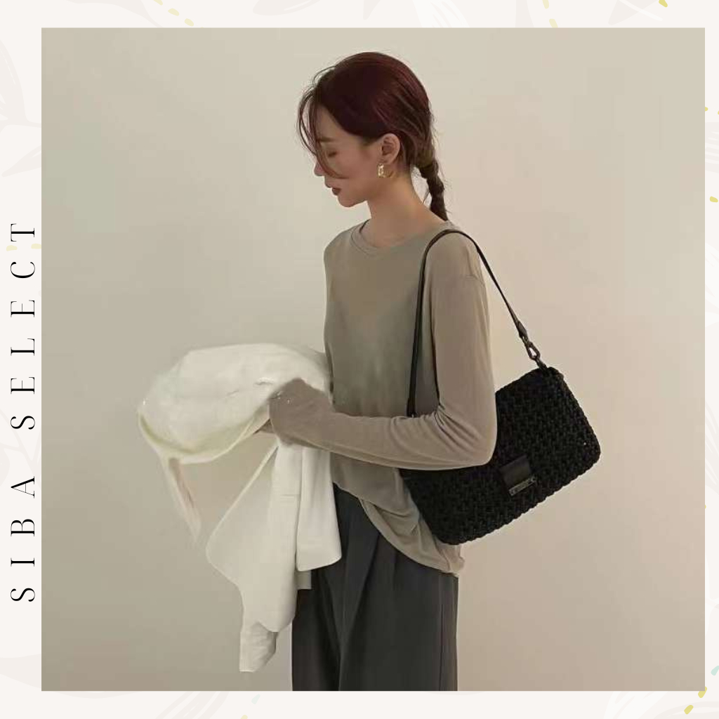 【SiBA Girl】MOMO-9750 現貨 韓系氣質唯美素色透膚上衣 防曬 長袖 打底 女裝 9A | 蝦皮購物