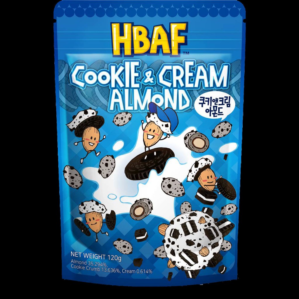 台灣現貨 HBAF 120g 單包 韓國杏仁 派對包/隨身包 多種口味! 杏仁果 Flavored Almond | 蝦皮購物