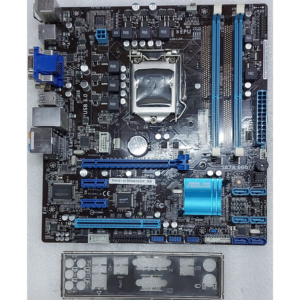華碩 P8H61M/BM6630/DP_MB 1155腳位主機板 | 蝦皮購物
