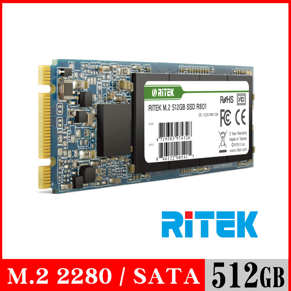 【RITEK錸德】 R801 512GB M2 2280/SATA-III SSD固態硬碟 | 蝦皮購物
