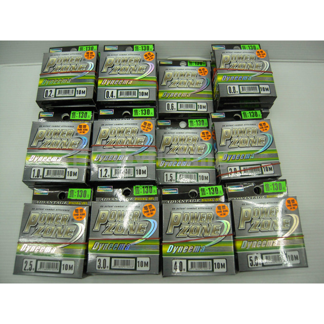 百有釣具 太平洋POKEE POWER ZONE PE線 LINE 10M ~超細的線徑超高的拉力 最佳的防咬子線 | 蝦皮購物