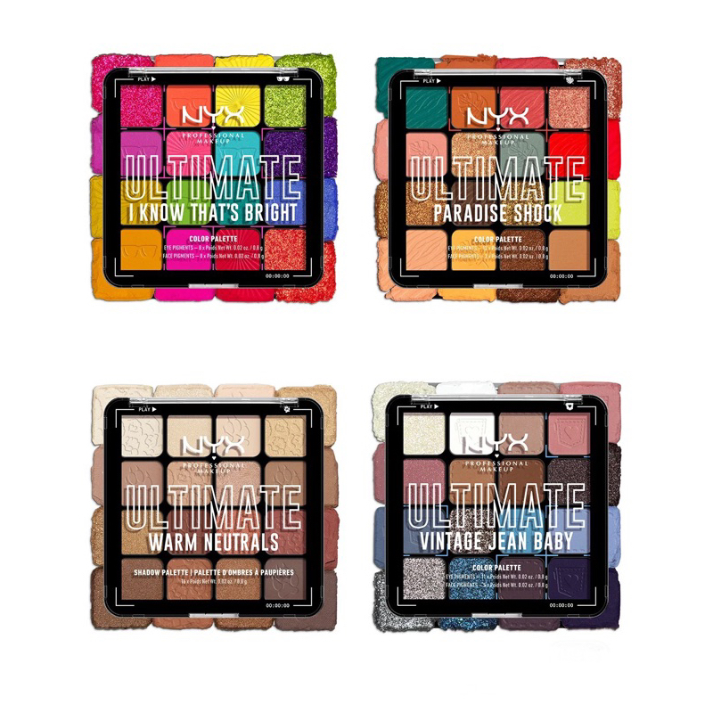 現貨+預購 NYX 16色眼影盤 牛仔盤 | 蝦皮購物