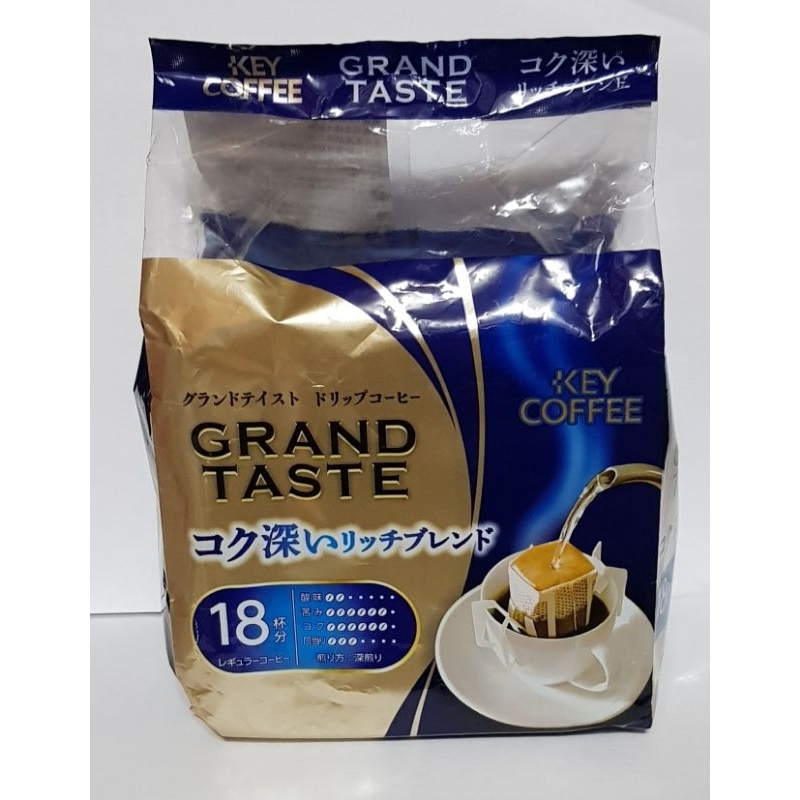 《蝦皮最便宜》日本 KEY COFFEE 深焙研磨咖啡隨身包 108g(6g*18袋) | 蝦皮購物