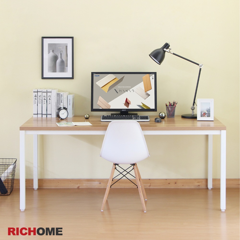RICHOME 福利品 DE-263 克拉克180 工作桌 白色 辦公桌 電腦桌 主管桌 職員桌 書桌 會議桌 | 蝦皮購物