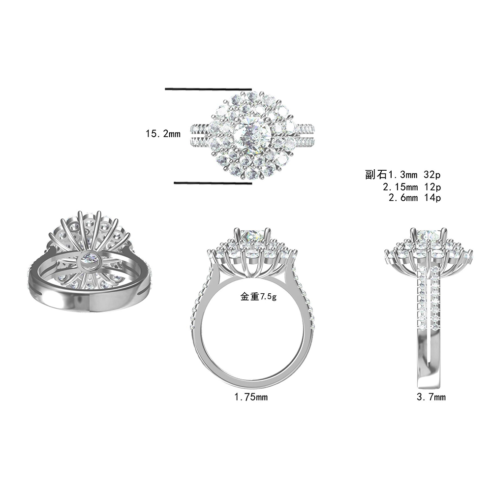 訂製珠寶專區，GIA 天然鑽石 1克拉 50分 30分 18K PT950鉑金 貴重寶石 換台 維修 訂製 | 蝦皮購物
