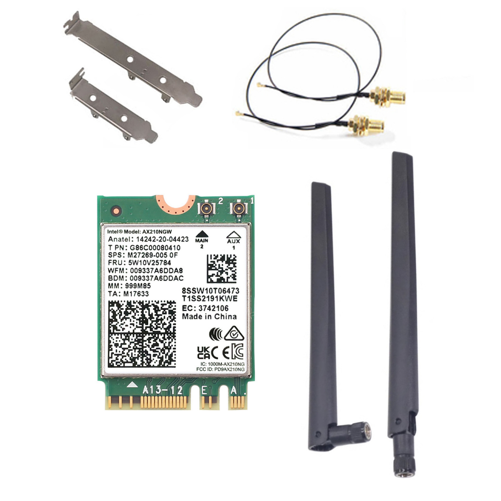 全新現貨 Intel AX210 WiFi6 6E 6G無線網路卡 M.2 藍牙5.3 AX200 筆記型電腦 PCIE | 蝦皮購物