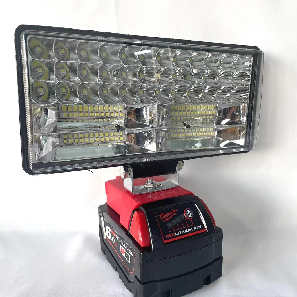 米沃奇18V LED鋰電照明燈 鋰電池適用 戶外露營施工投光探照明燈 LED應急燈 高亮度工作燈 美沃奇M18應急燈 | 蝦皮購物