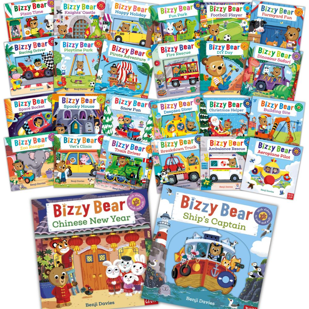 【Bizzy Bear】正版英國進口 有聲書附QR Code 幼兒機關書 | 蝦皮購物