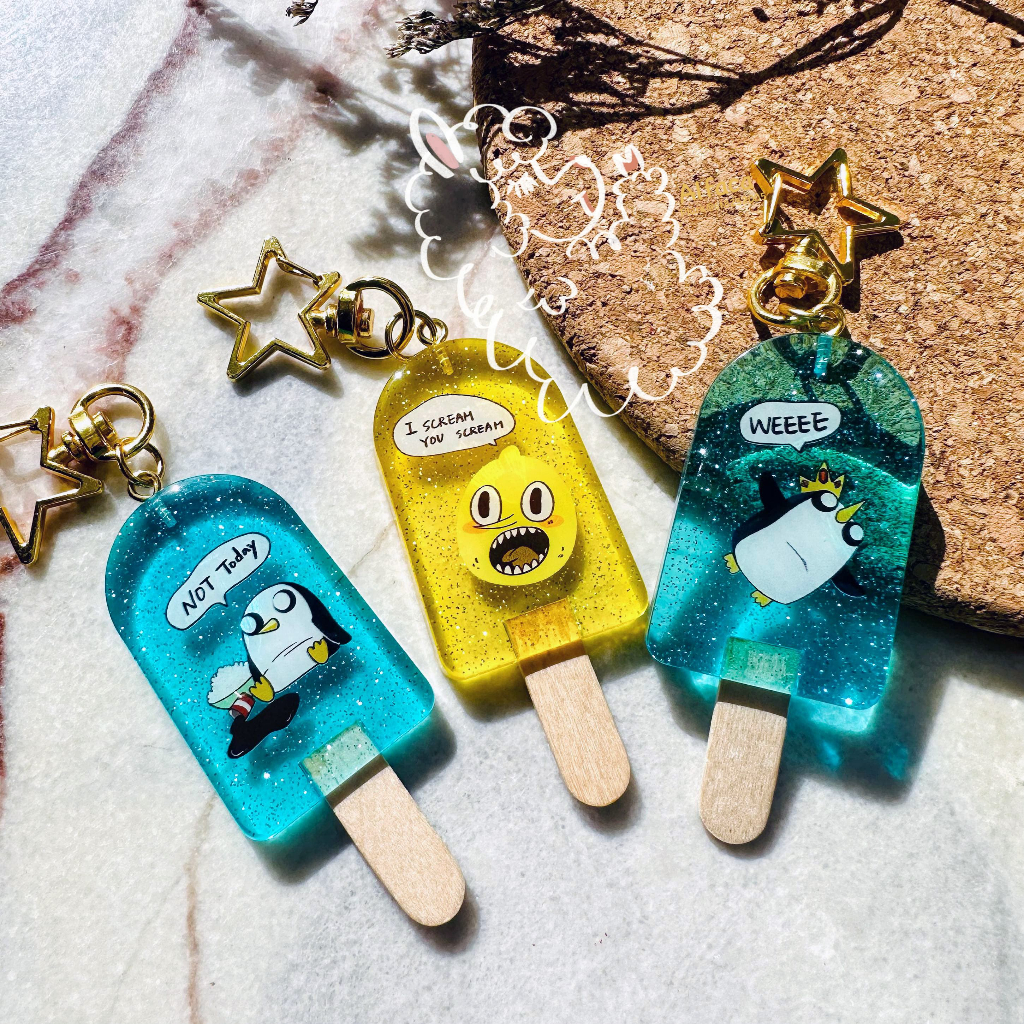 Alfaca推廣舖｜探險活寶｜Adventure Time｜檸檬公爵冰棒吊飾｜阿鵝冰棒吊飾 | 蝦皮購物