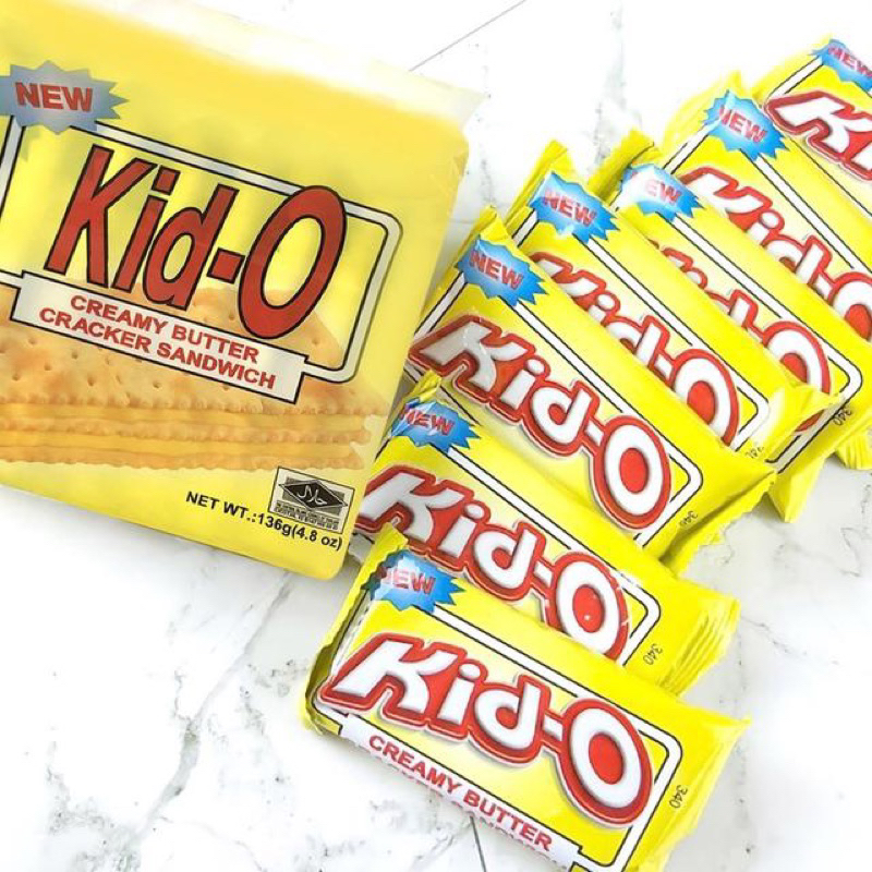 Kid-O 日清 三明治餅乾 奶油口味 獨立包裝 136g 8枚入 | 蝦皮購物