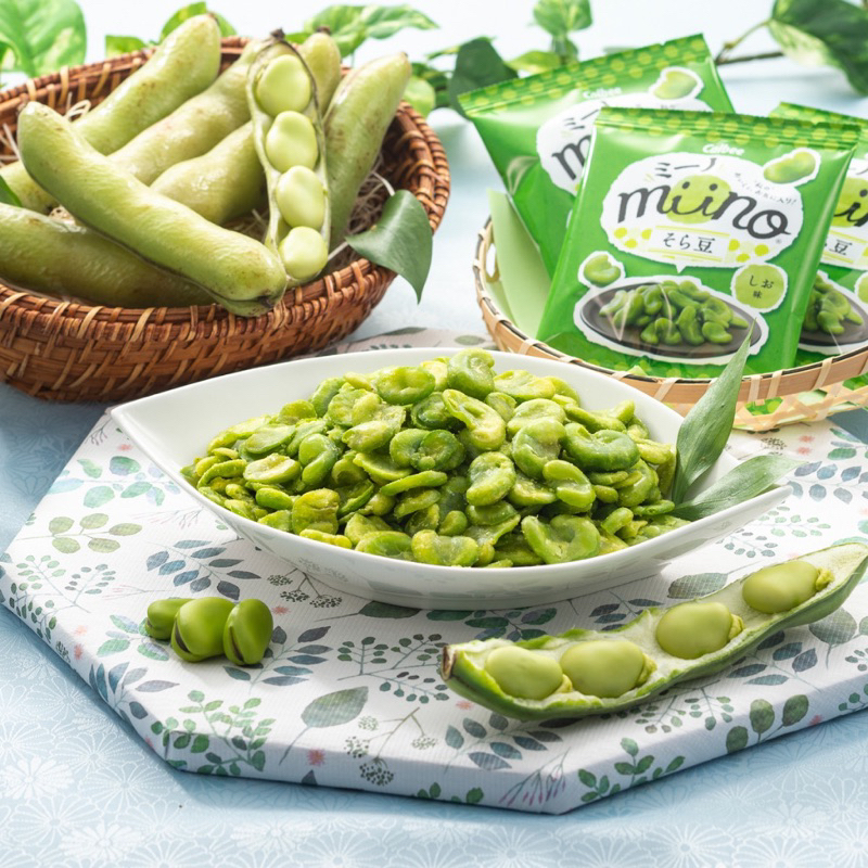 [現貨預購]日本 calbee Miino 香酥蠶豆 毛豆隨身包 夾鏈袋 28g | 蝦皮購物