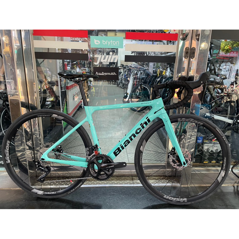（J.J.Bike) 來自義大利經典Bianchi Sprint Disc R8020 ultegra輕鬆入門 | 蝦皮購物