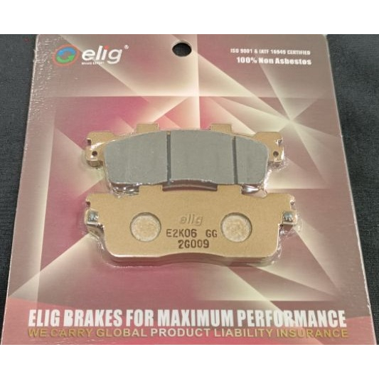 ELIG 金色 陶瓷 Racing 雷霆 G5 G6 雷霆S 雷霆王 RCS RCK 前碟 後碟 煞車皮 來令片 碟煞皮 | 蝦皮購物