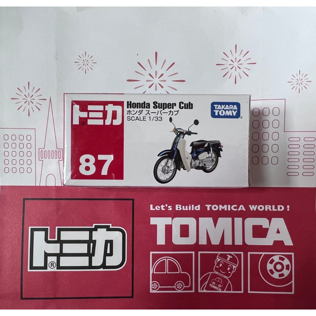 TOMICA 87 Honda Super Cub 沒有新車貼 (全新封膜未拆) ＊現貨＊ | 蝦皮購物