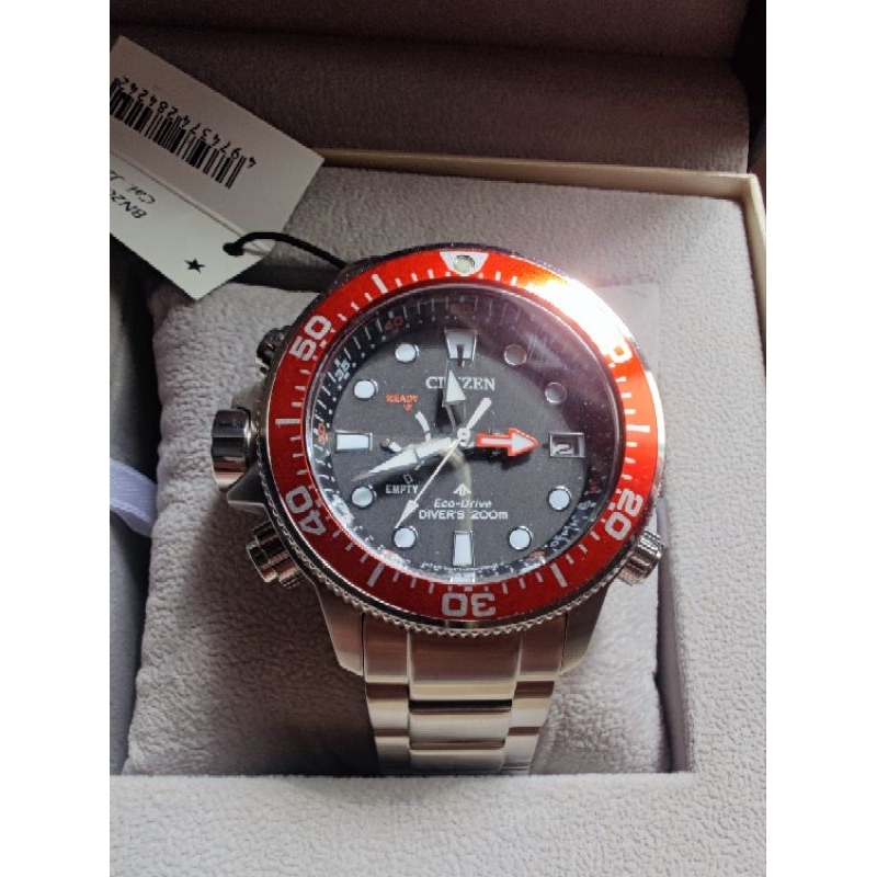 全新現貨 Citizen 星辰錶 PROMASTER 光動能男錶 橘紅色 真潛水錶 BN2039-59E 錶徑46MM | 蝦皮購物