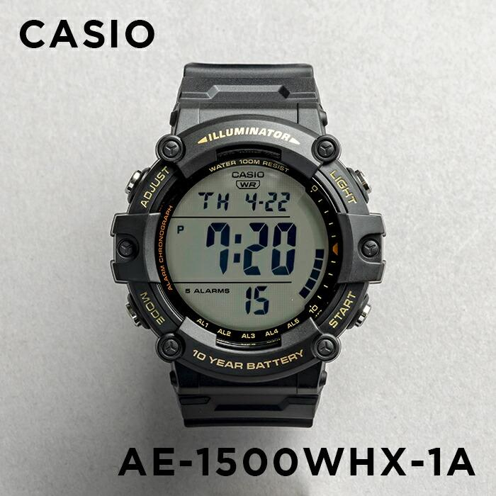 【金台鐘錶】CASIO卡西歐 AE-1500WHX-1A (黑) 10年電力 電子錶 (大錶徑) 防水100米 | 蝦皮購物
