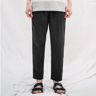 【WV PROJECT】Plain 夏日束帶休閒褲 22SS 黑色 | 蝦皮購物