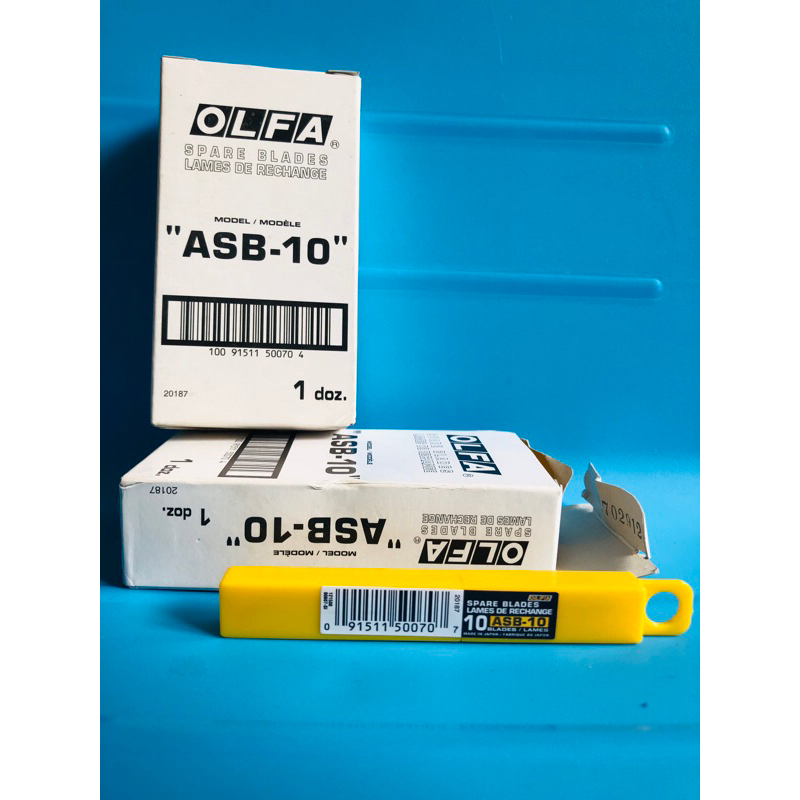 【OLFA】 ASB-10 日本進口 小型美工刀片 10片裝 | 蝦皮購物