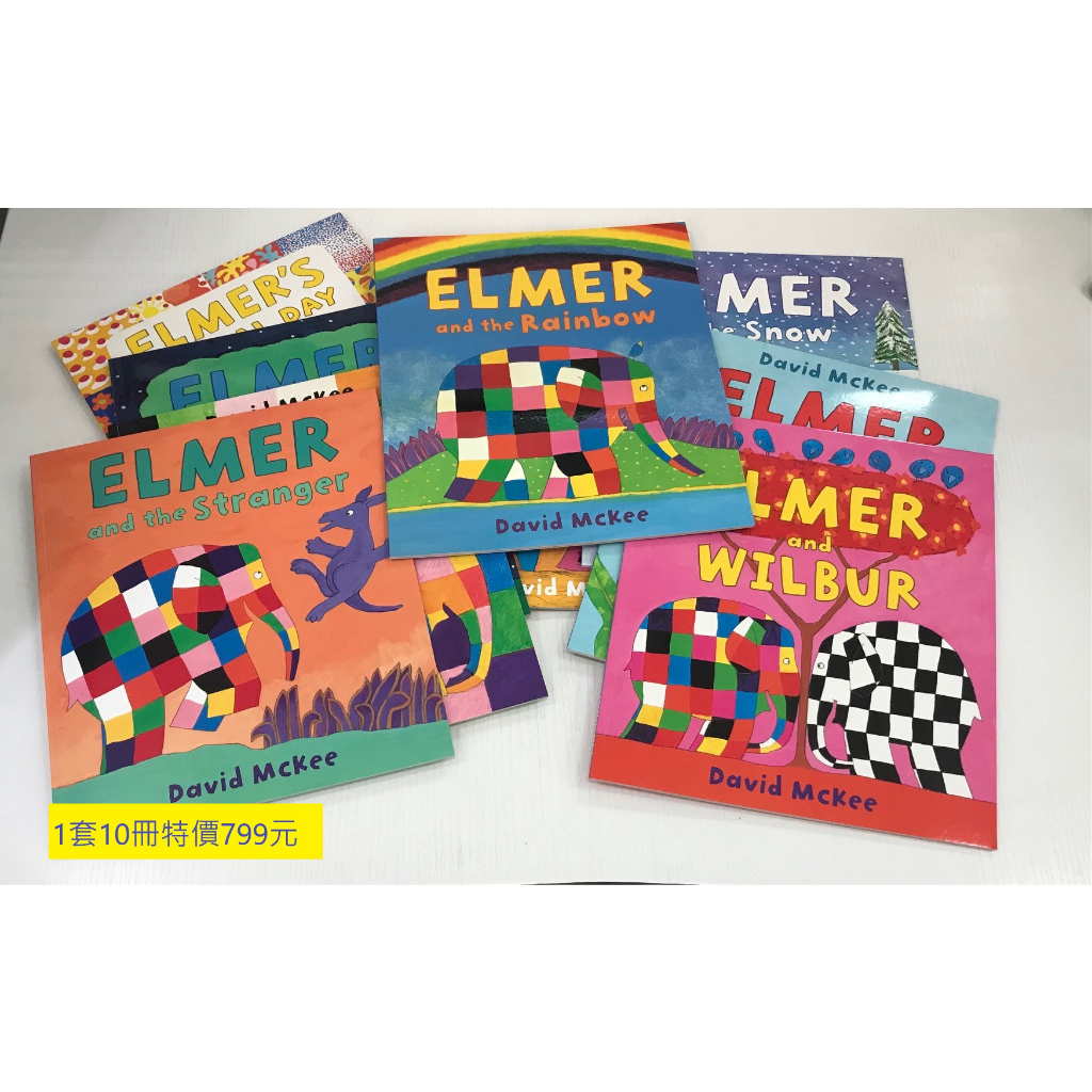 Elmer 10 book Collection Set - Children Picture Flats illustrated ...