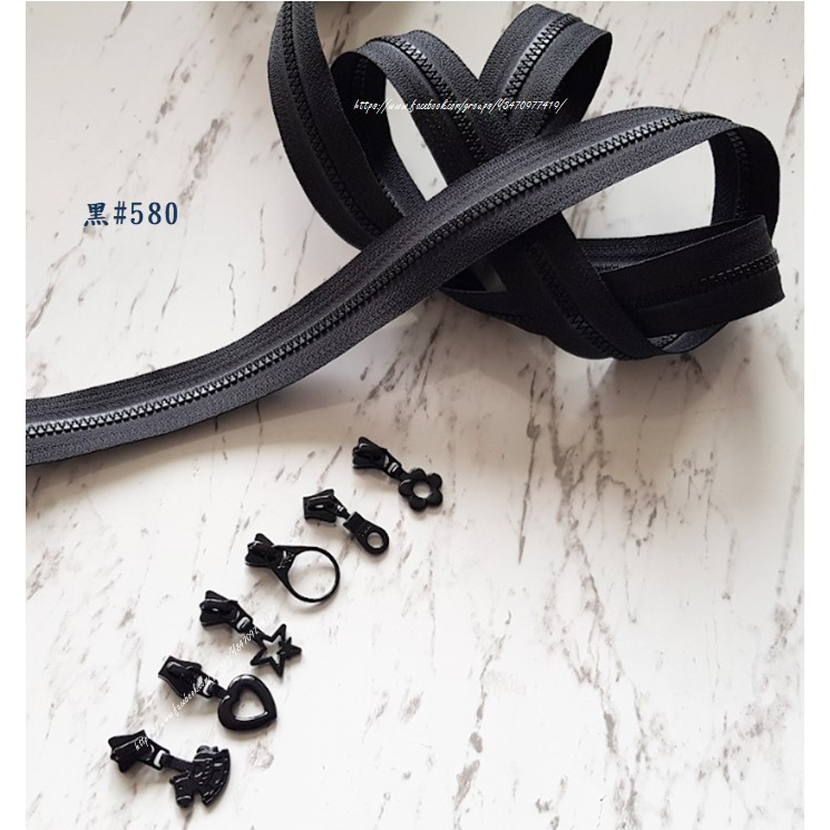 拼布材料 ykk拉鍊 塑鋼3v碼裝拉鍊 單色-黑#580 | 蝦皮購物