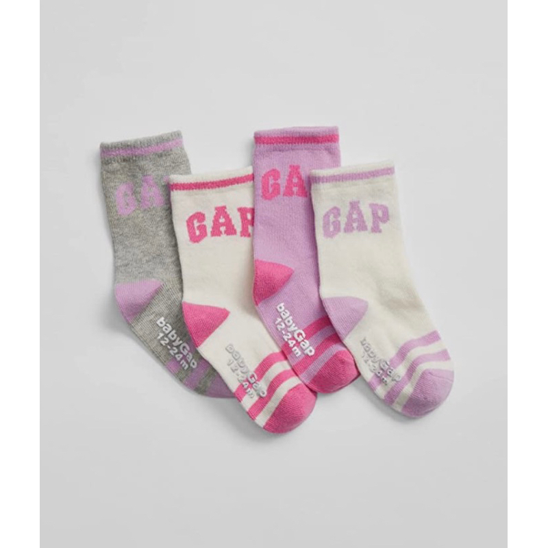 GAP女童襪子 4-5Y（一組4雙） | 蝦皮購物