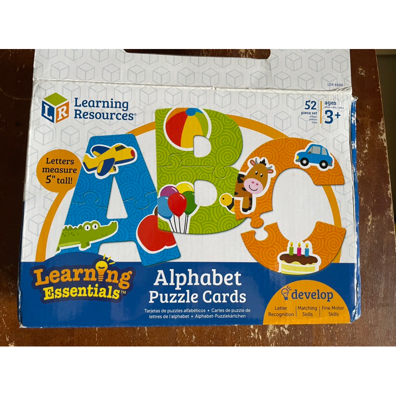 美國Learning Resources - Alphabet Puzzle Cards 字母拼圖 | 蝦皮購物