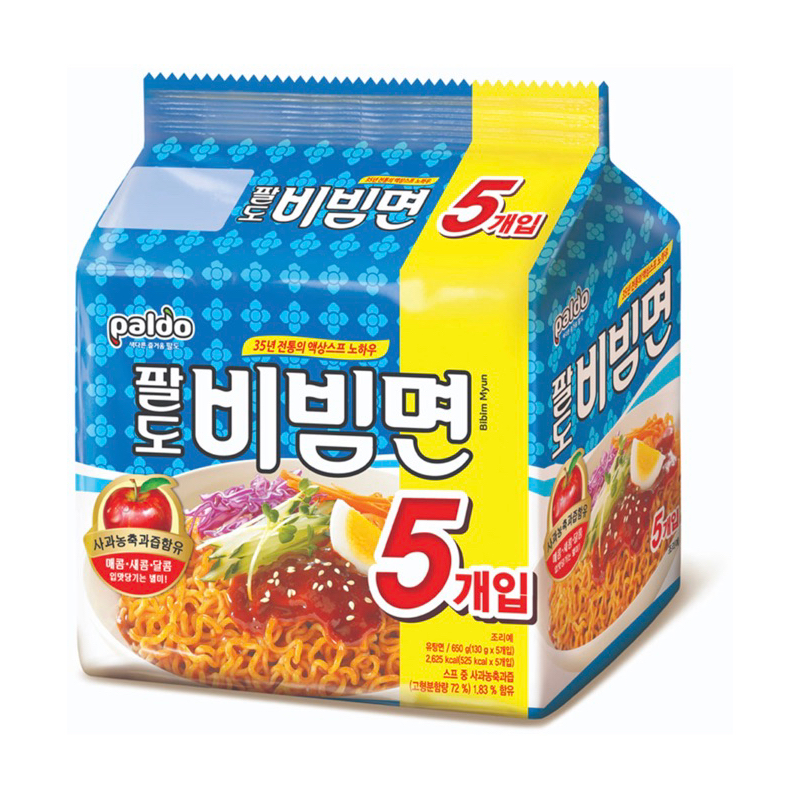 Paldo 八道 韓式香辣冷拌麵 130g/5入 | 蝦皮購物