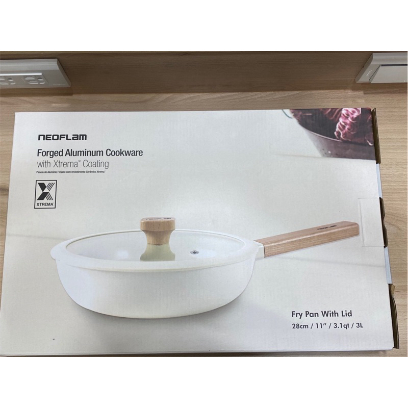 【NEOFLAM】FIKA系列 28cm 鑄造平底鍋-奶油白(IH、電磁爐適用) | 蝦皮購物