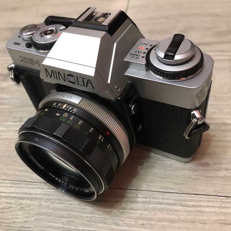 小瑕機釋出 功能正常的Minolta XG-1可選配55mm f1.7鏡頭 | 蝦皮購物