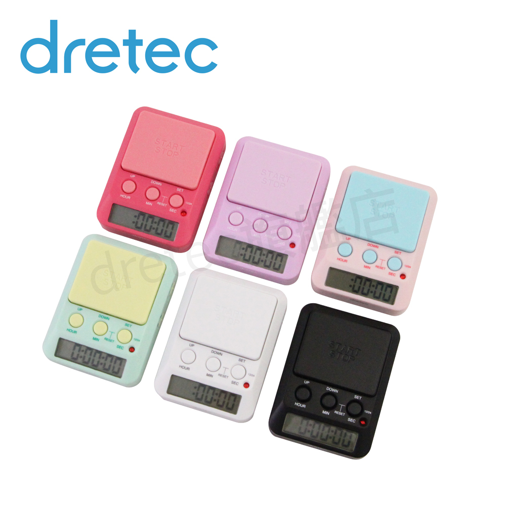 【dretec旗艦店】日本 dretec學習計時器(附時鐘、倒數日功能)T-580 T-587 白/黑/粉/粉藍/綠/紫 | 蝦皮購物