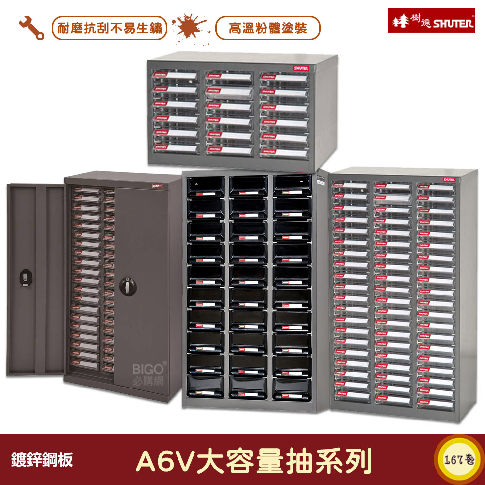 SHUTER_樹德 A6V大容量抽系列 零件櫃 零件分類櫃 零件分類 整理櫃 收納櫃 置物櫃 分類櫃 物料櫃 | 蝦皮購物