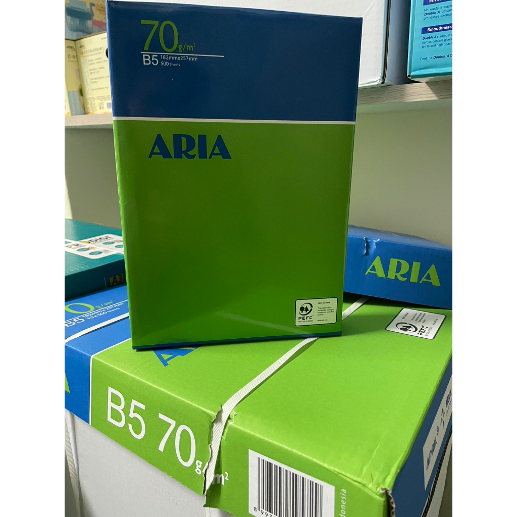 ARIA 影印紙 70磅 A4／B4／A3／B5／A5 500張/包 電腦紙 列印紙 傳真紙 不卡紙 | 蝦皮購物