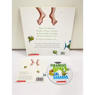 Piranhas Don’t Eat Bananas (with Audio CD) 外文童書/幽默/有聲書 | 蝦皮購物
