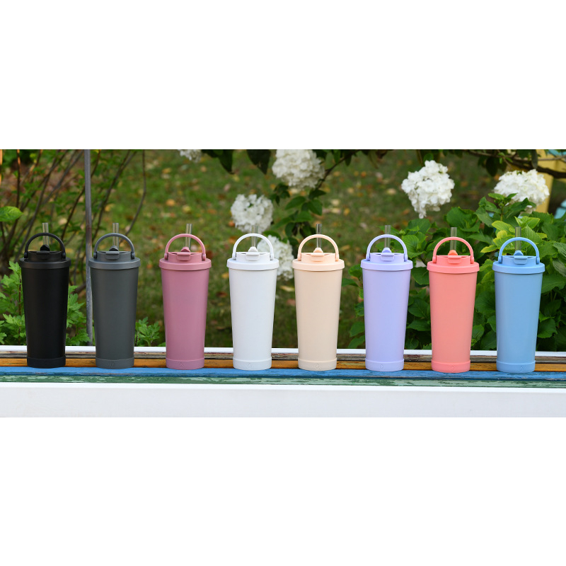 現貨手提環保杯 830ml 710ml珍奶杯 飲料杯 304不銹鋼保溫杯 雙飲2用(送吸管套+吸管+吸管刷+杯底套) | 蝦皮購物