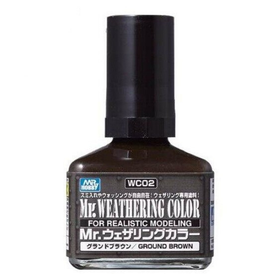 【WS】GSI 郡氏 Mr.HOBBY WC02 模型專用 擬真舊化漆 棕色 40ml | 蝦皮購物