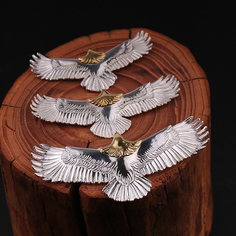 高質拙 手工復刻 Goro's 高橋吾郎 黃銅 金頭鷹吊墜，925純銀老鷹，大、中、小鷹掛件。 | 蝦皮購物