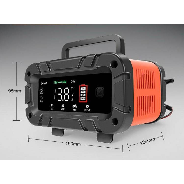 【現貨/台灣發貨】汽/機車電瓶充電器12V/24V 電壓110V 7段式 最高10A 修復電池 反接保護 | 蝦皮購物