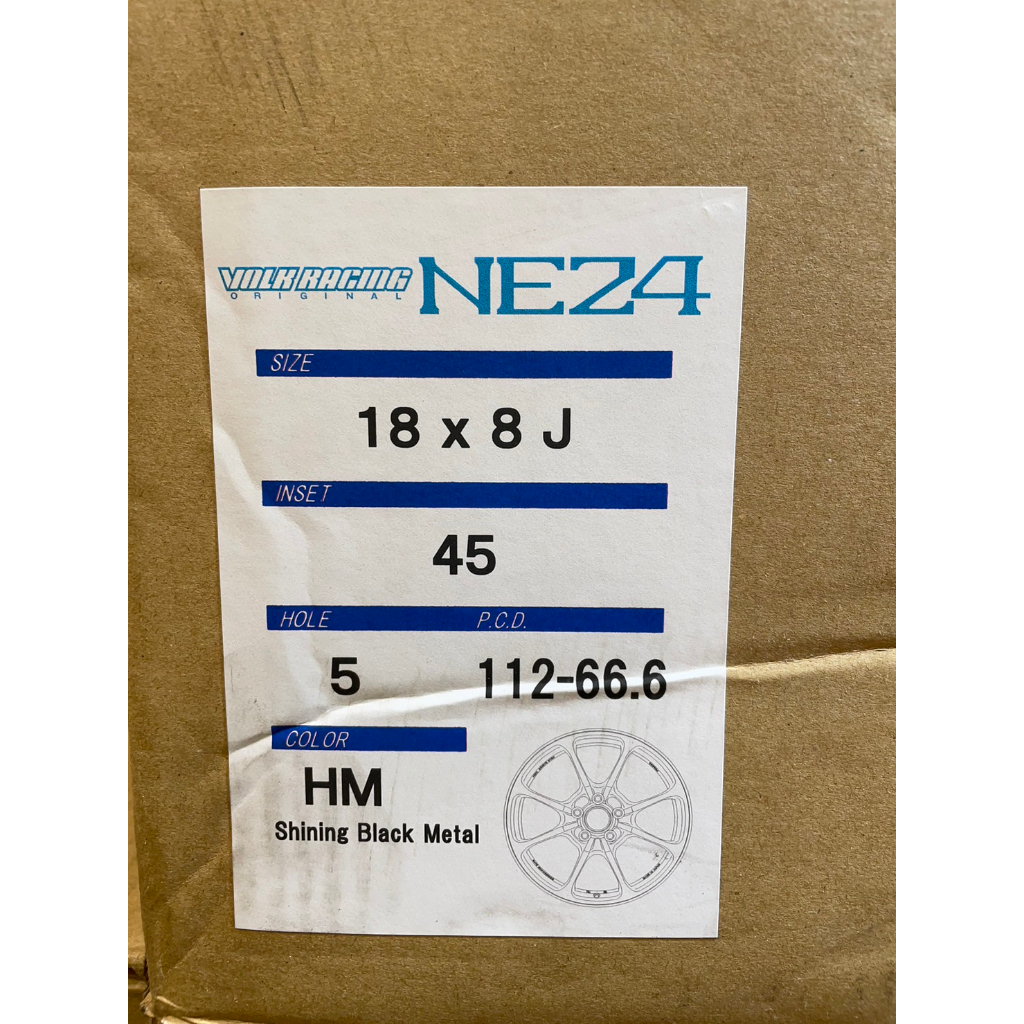 現貨日本 Rays鍛造鋁圈 NE24 5孔112 18吋 8J ET45 HM (金屬黑色) | 蝦皮購物