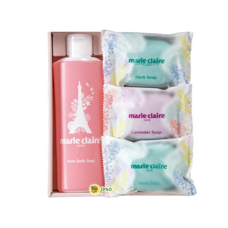 【JPGO】日本製 MAX x Marie clair合作聯名 沐浴香皂禮盒組 IMC-10 | 蝦皮購物