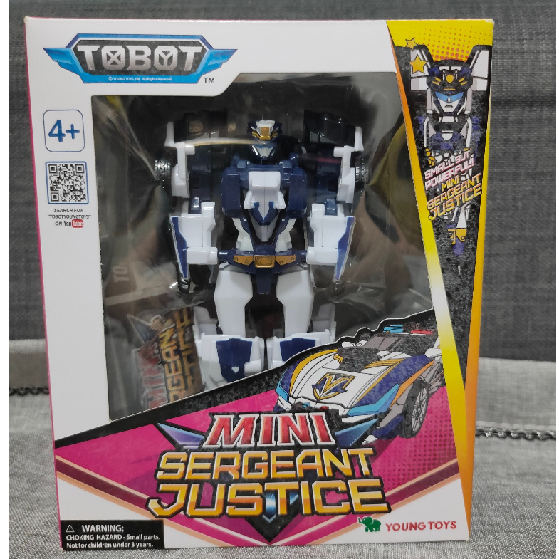 YOUNG TOYS 機器戰士 TOBOT MINI SERGEANT JUSTICE 迷你冒險 變形金鋼 二手 | 蝦皮購物