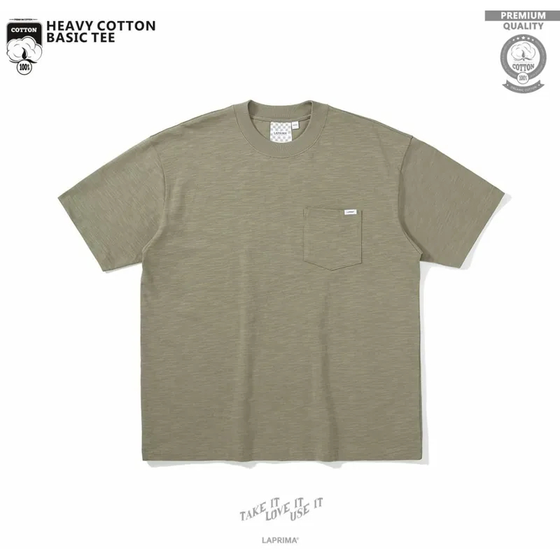 【P.COAST LAB】LAPRIMA Bamboo grain base LAP 竹節棉短TEE (卡其色) | 蝦皮購物