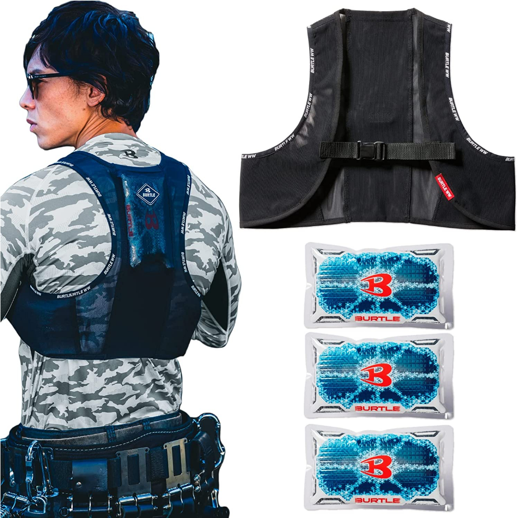 2024年 涼感背心 輕便款空調服 工作服 作業服 AC350S 日本 BURTLE 保冷劑 套組 日本代購 | 蝦皮購物
