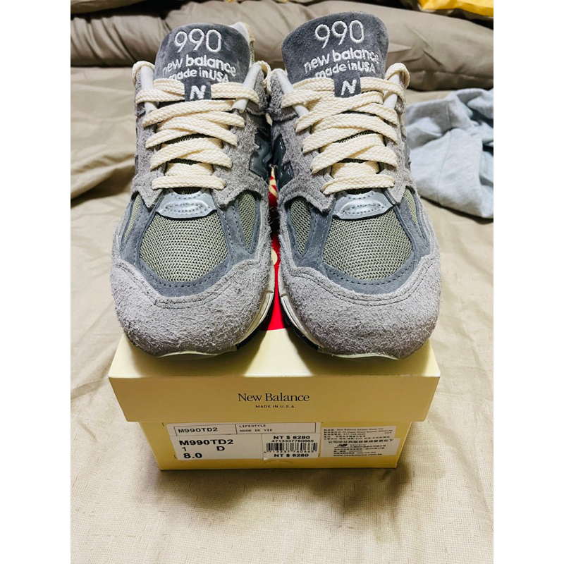 new balance M990 TD2 us8台灣公司貨美製9.5成新 | 蝦皮購物