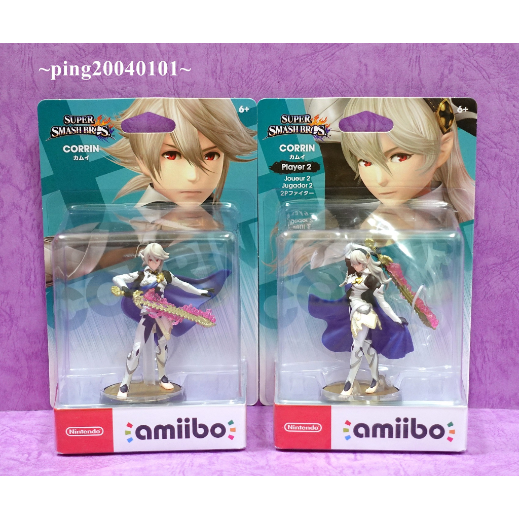 ☆小瓶子玩具坊☆任天堂 amiibo 人偶玩具： CORRIN 神威 + 神威 2P 《卡姆伊 》(明星大亂鬥 系列） | 蝦皮購物
