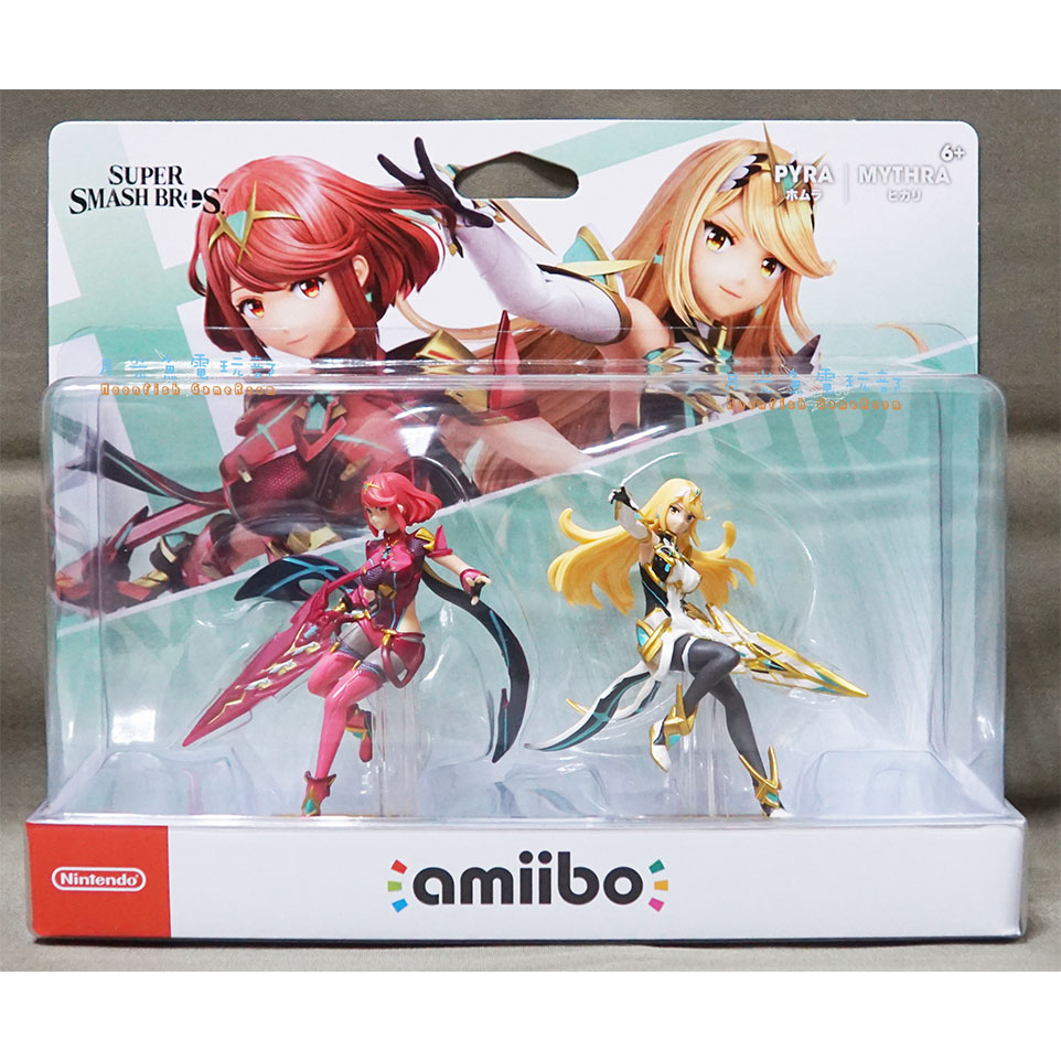 【月光魚】全新現貨 amiibo PYRA & MYTHRA 焰 & 光 任天堂明星大亂鬥 異度神劍 2 異域神劍 NS | 蝦皮購物