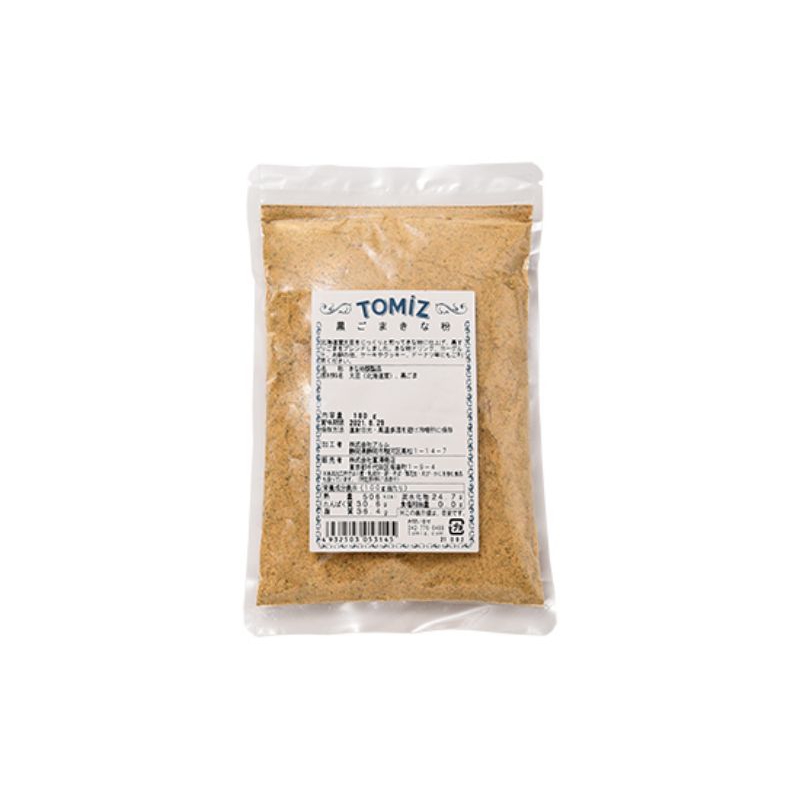 [新貨到]日本 TOMIZ 富澤商店 黑芝麻黃豆粉 180g | 蝦皮購物