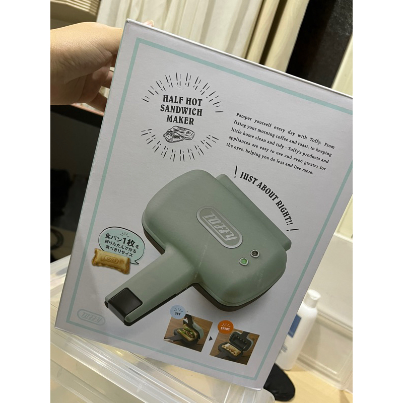 日本Toffy 單片熱壓三明治機 K-HS3 蘋果綠 | 蝦皮購物