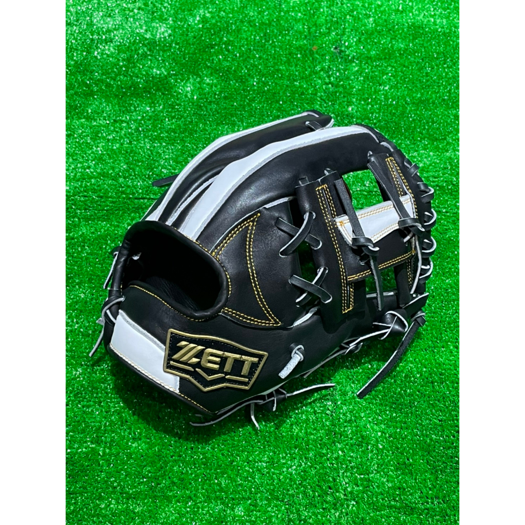 棒球世界ZETT SPECIAL ORDER 訂製款棒壘球手套特價內野工字檔11.5吋黑白配色今宮健太model | 蝦皮購物