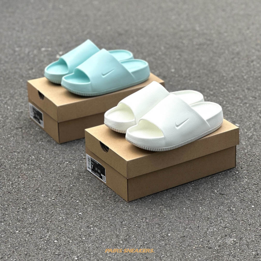 出清 NIKE W Calm Slide 防水 拖鞋 女款 全白 DX4816-100 / 湖水綠 DX4816-300 | 蝦皮購物
